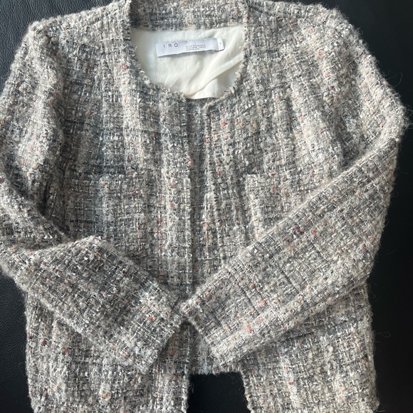 IRO | Jackets & Coats | Grey Tweed Iro Jacket | Poshmark